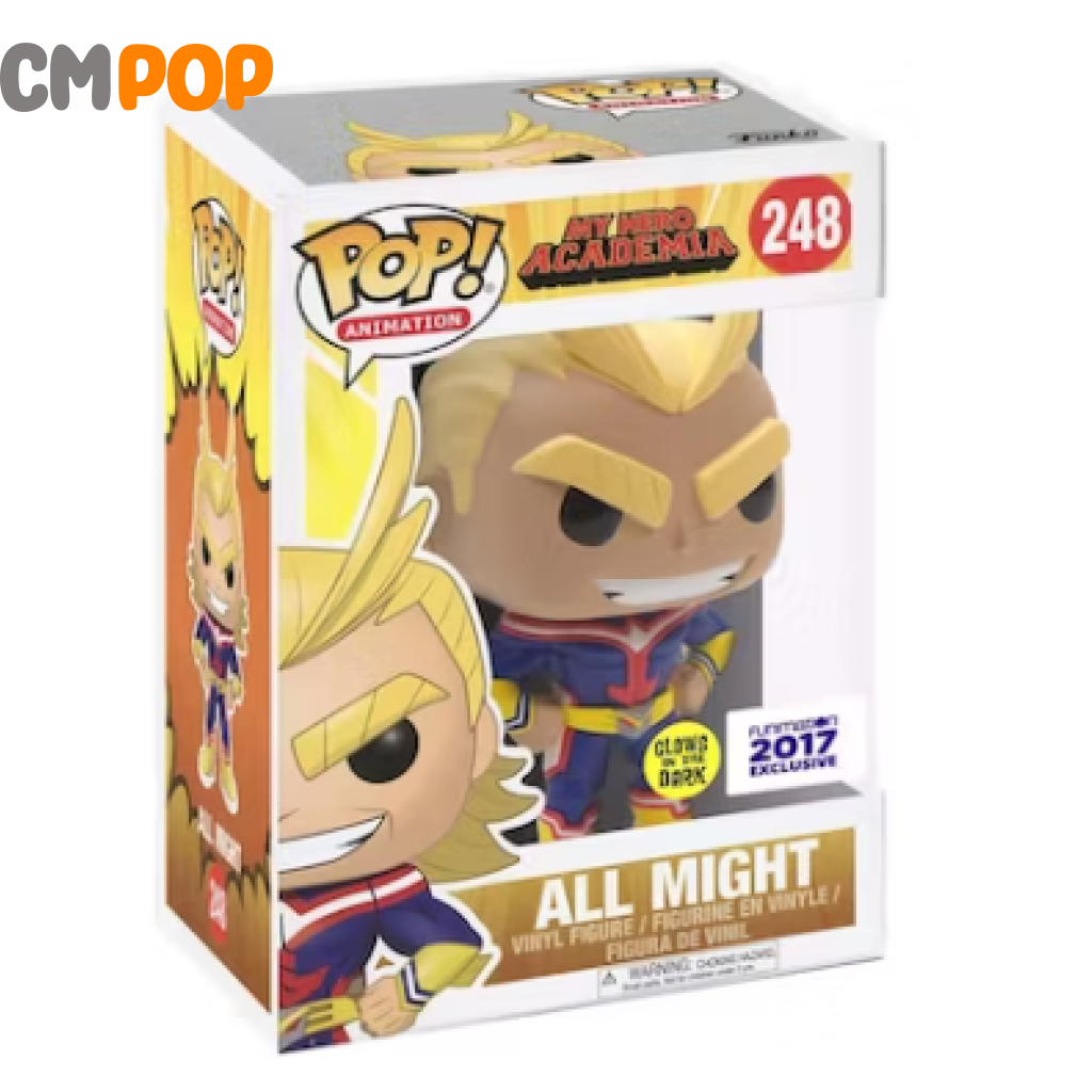All Might - #248 - Funko Pop! - My Hero Academia - GITD - Funimation 2