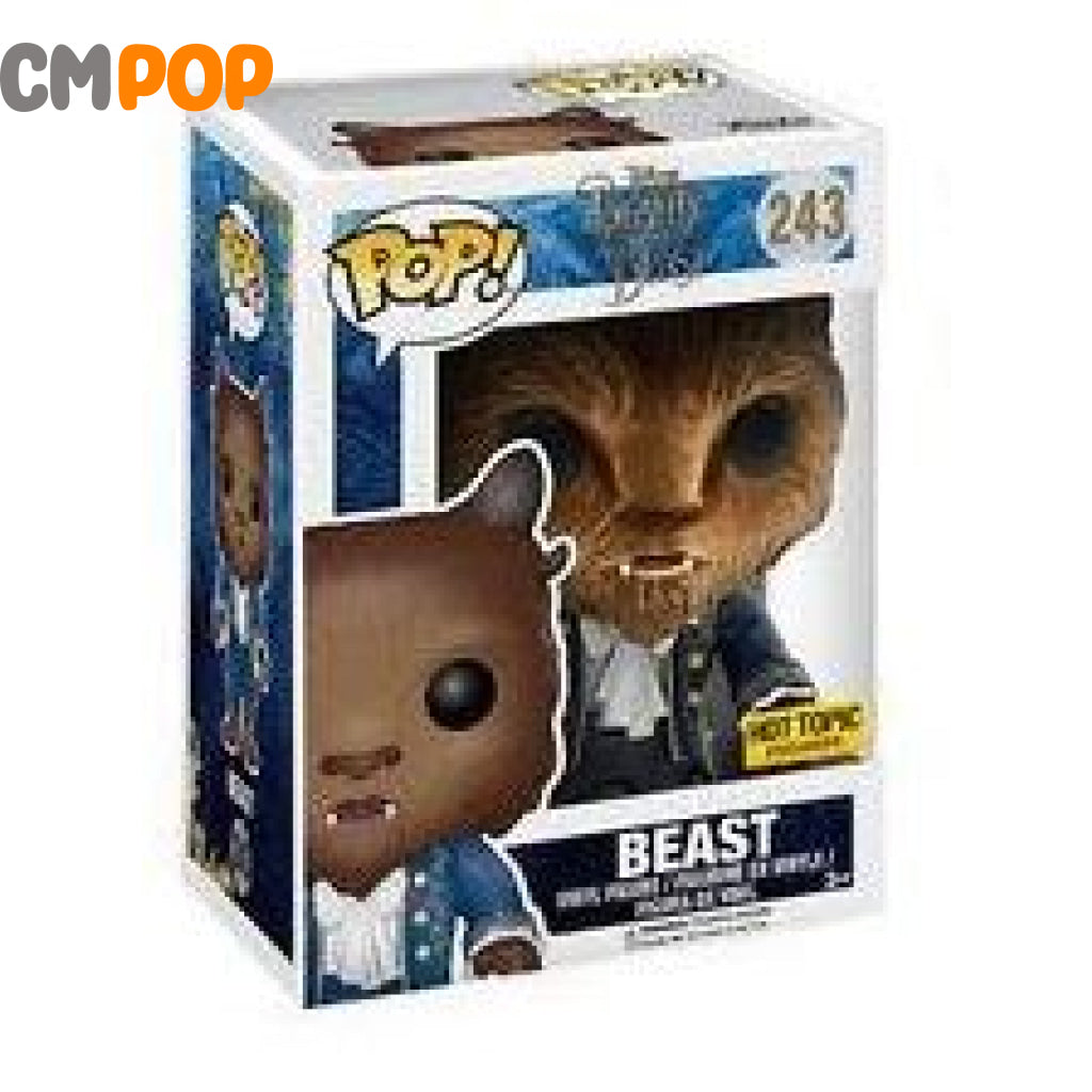 Beast (Flocked) - #243 - Funko Pop! -Beauty and the Beast - Hot Topic