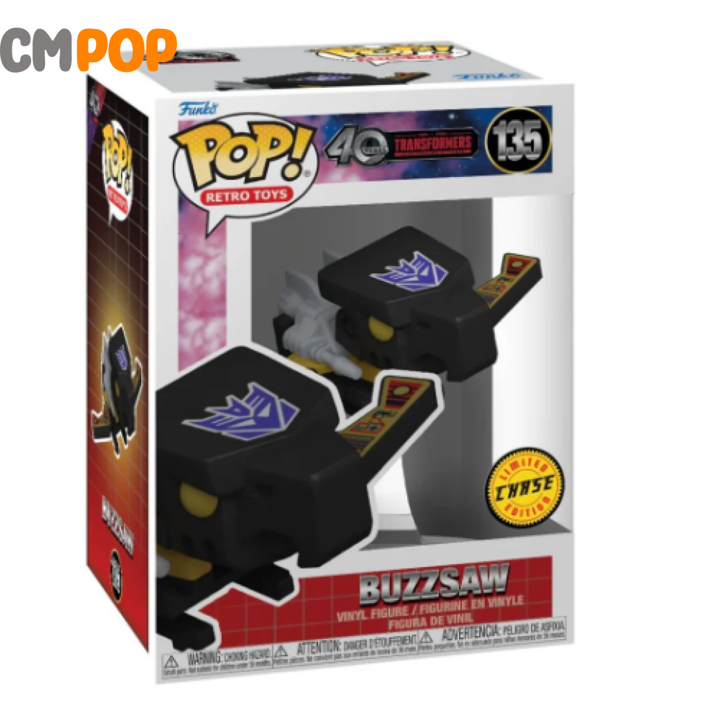 Buzzsaw - #135 - Funko Pop! - 40 Years Transformers - Retro Toys - Cha