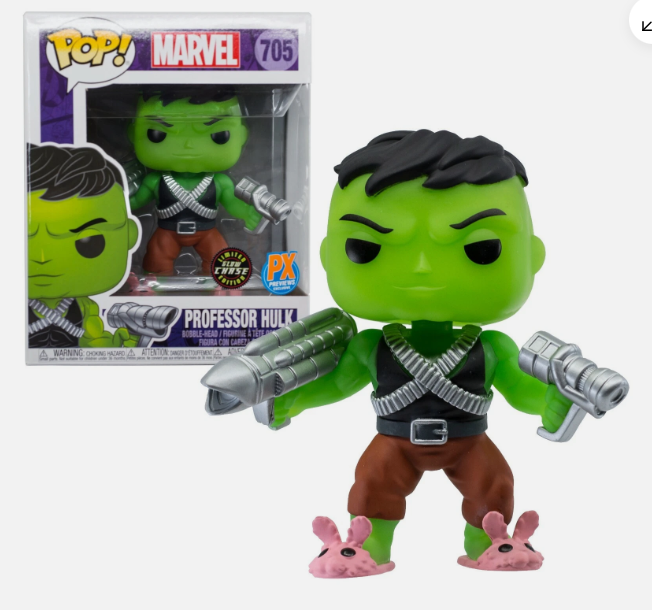 Professor Hulk - #705 - Funko Pop! - Marvel - PX previews + Glow Chase