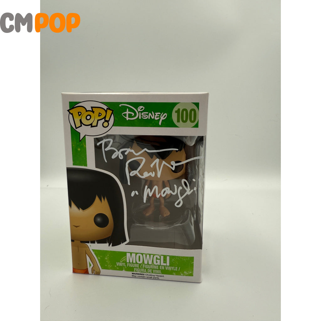 Mowgli - #100 - Funko Pop! - Disney - Signed by Bruce Reitherman - Cer