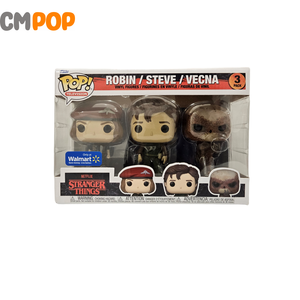 Robin/Steve/Vecna - 3 Pack - Funko Pop! - Stranger Things - Walmart Ex