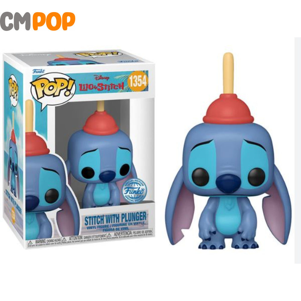 Stitch With Plunger - #1354 - Funko Pop! - Lilo & Stitch - Disney