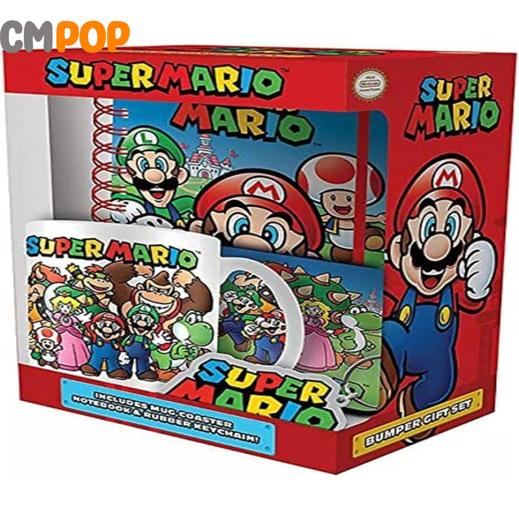 Super Mario Gift Set (Mug, Coaster & Keychain)
