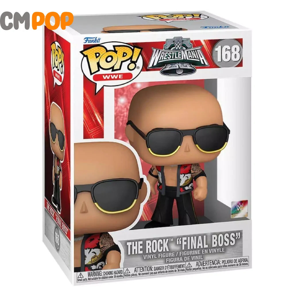 The Rock "Final Boss"- #168 - Funko Pop! - WWE - Wrestle Mania 40 - Fu