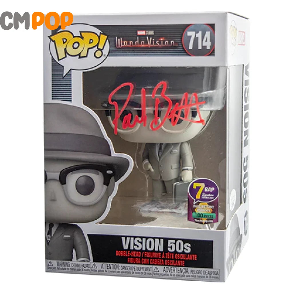 Vision - #714 - Funko Pop! - Marvel - Wanda Vision - Signed by Paul Be