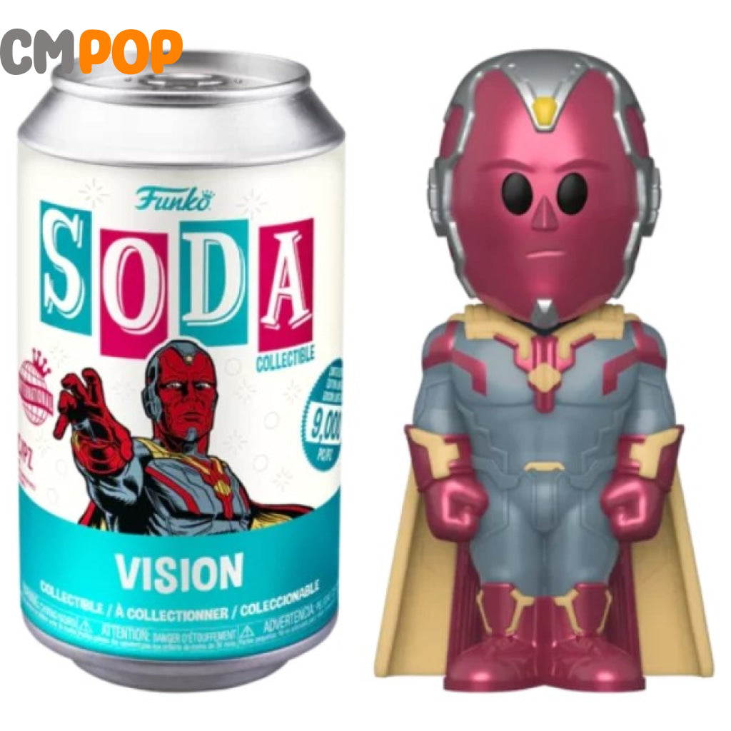 Vision - Funko Vinyl Soda - 9,000 Pieces - Marvel - Chance Of Chase